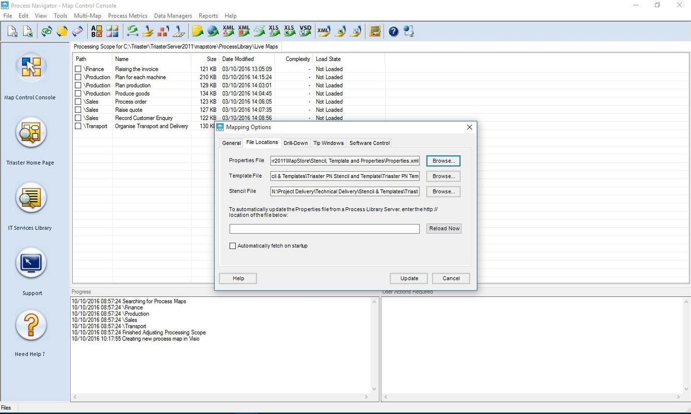 How To Process Map Using Triaster Software