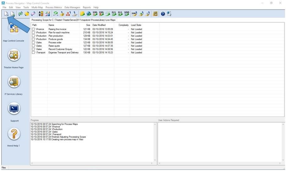 How To Process Map Using Triaster Software